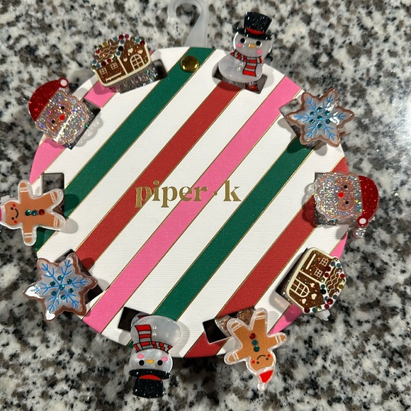 Piper K | Accessories | Piper K Christmas Hair Clips | Poshmark